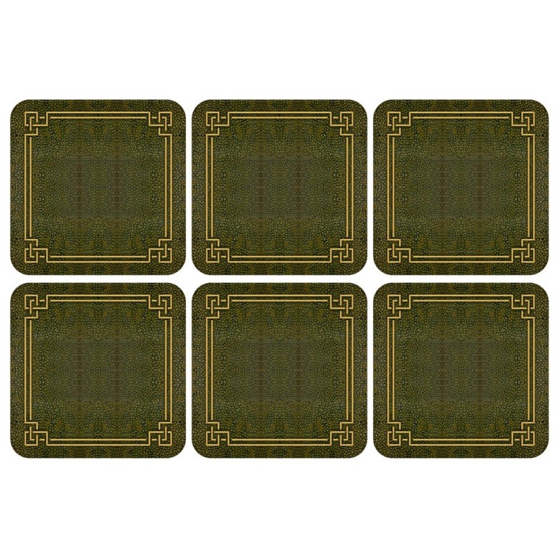 Pimpernel Shagreen Drinks Coasters, Hardboard